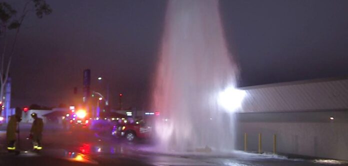 Fire Hydrant Struck In Hit-And Run Causing Flooding - Canyon News