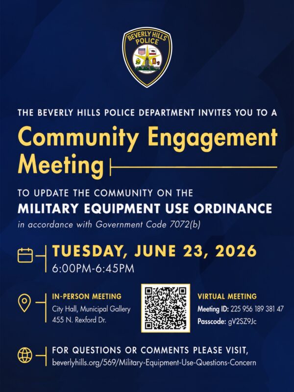 BHPD Hosting Community Engagement Meeting - Canyon News