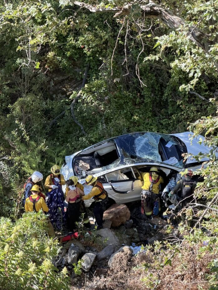 Two People Rescued From Vehicle In Malibu - Canyon News