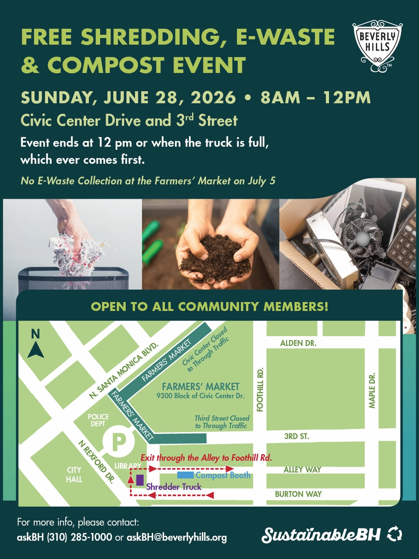 Free Shredding, E-Waste And Compost Event In Beverly Hills - Canyon News