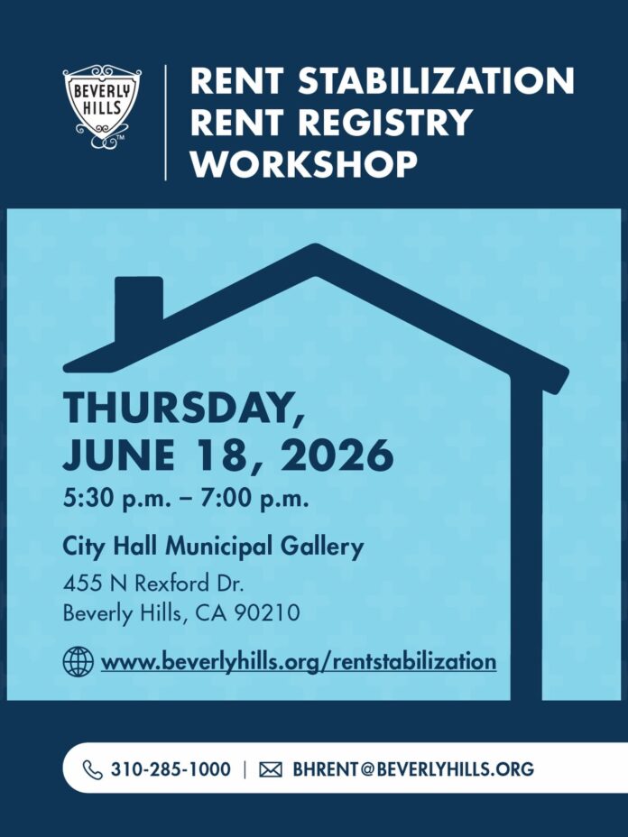 Rent Stabilization Rent Registry Workshop June 18 - Canyon News